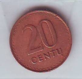 Lietuva 20 centu 1991 (7-9-22) | 10180414
