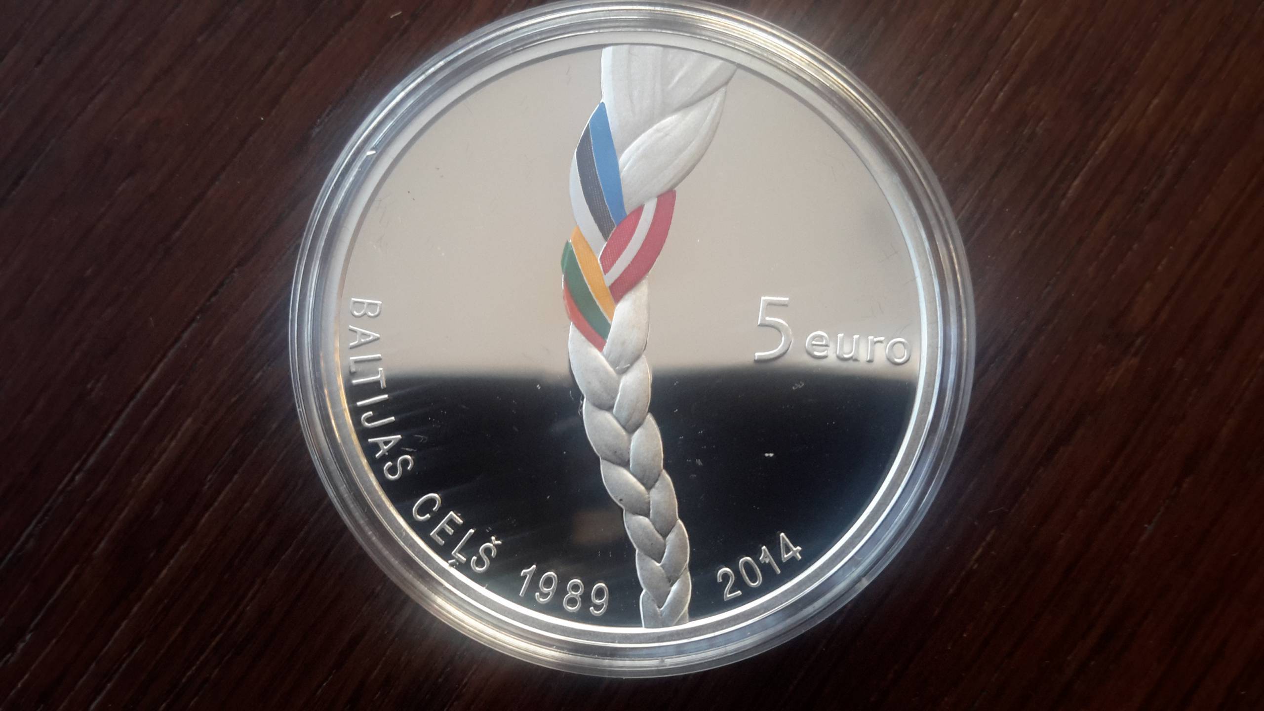 Latvija 5 eurai Baltijos kelias 2014 | 43014666
