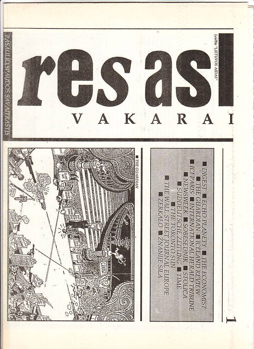 "EKSPRESAS RYTAI VAKARAI" 1991 NR.68 | 24405425