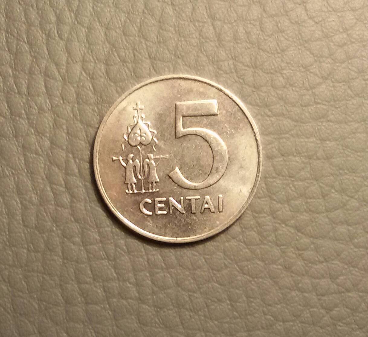 5 centai 1991m--Lietuva-- | 25997107