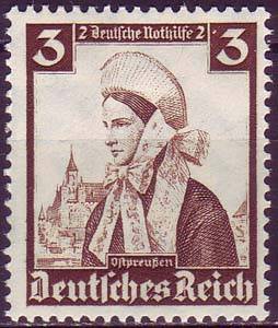 4096 Reichas 1935m. Moteris 3pf Mi588 švarus | 24111427