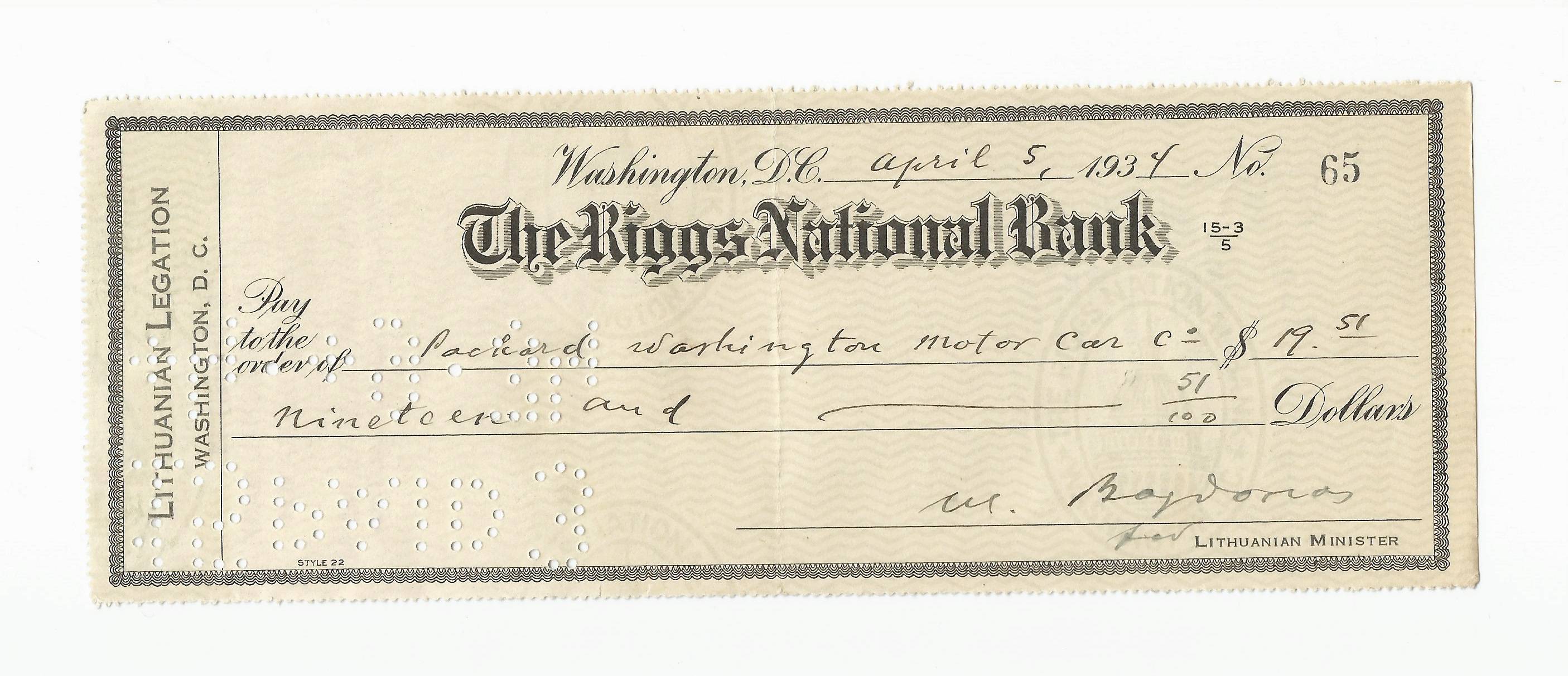 Bankn.- Jav/Lietuva - Vekselis. 1934m. Nuo 1 Euro | 14793457