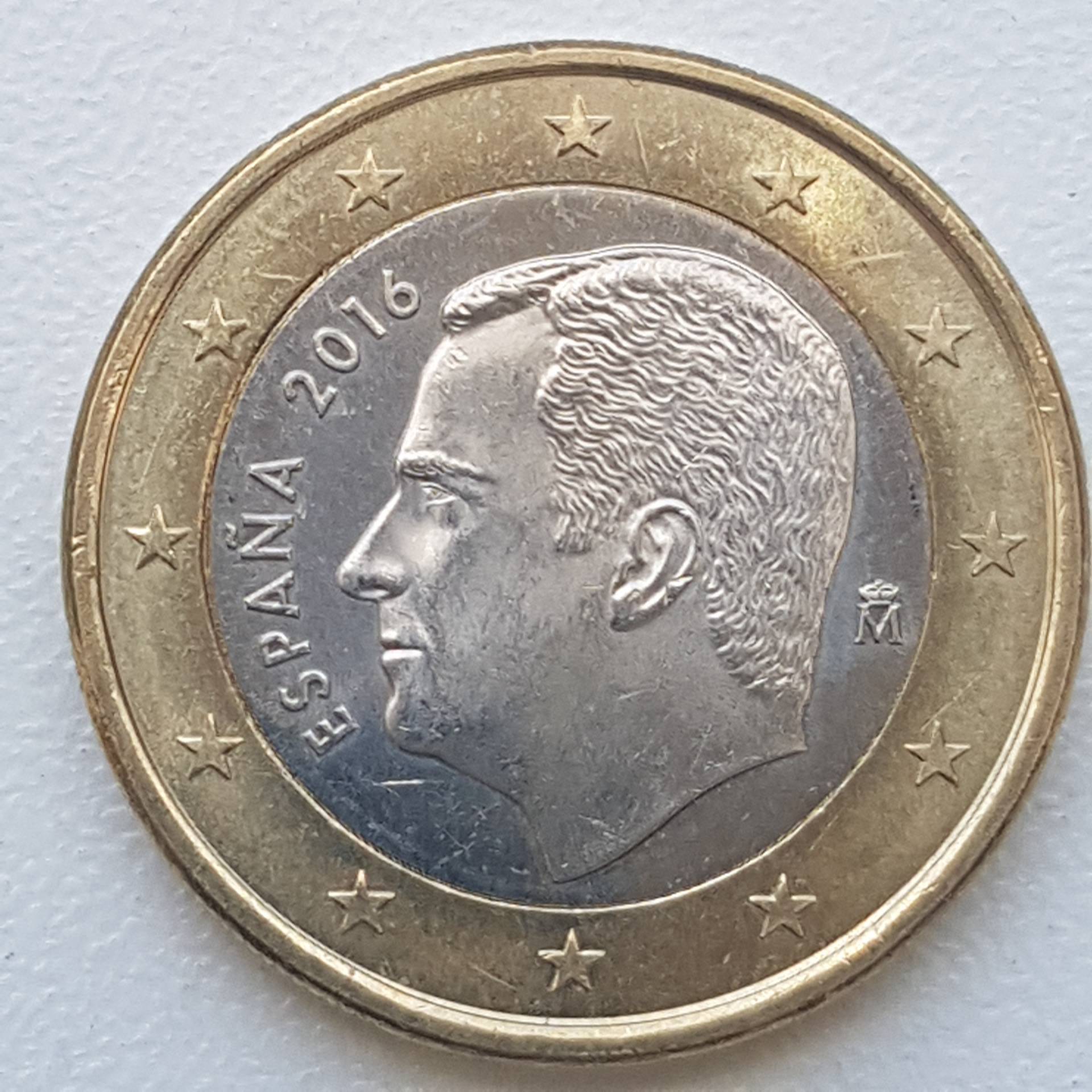 Ispanija 1 euras, 2016 (14-14) | 16427204