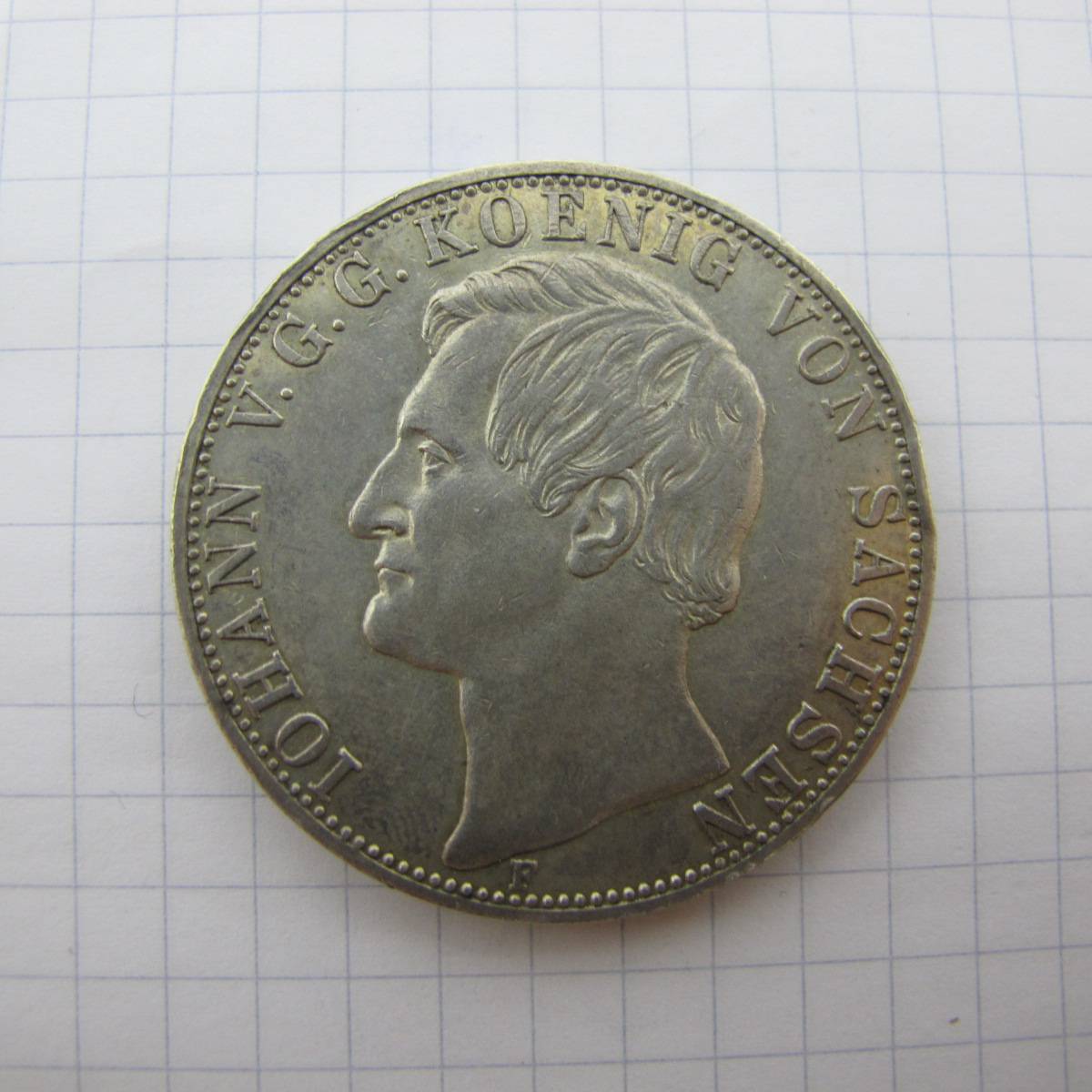 Vokietija Sachsen 2 Taler 1858 (A.K.S.126) | 23962094