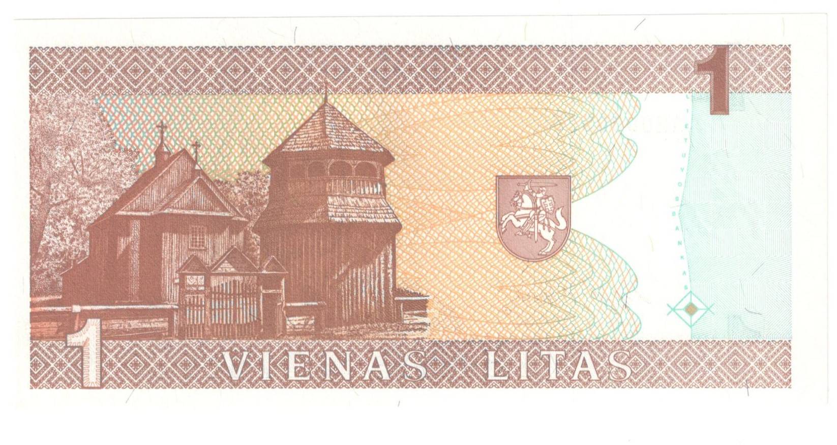 Lietuva 1994 m 1 Litas Žemaitė UNC AAH0000095 | 19949378