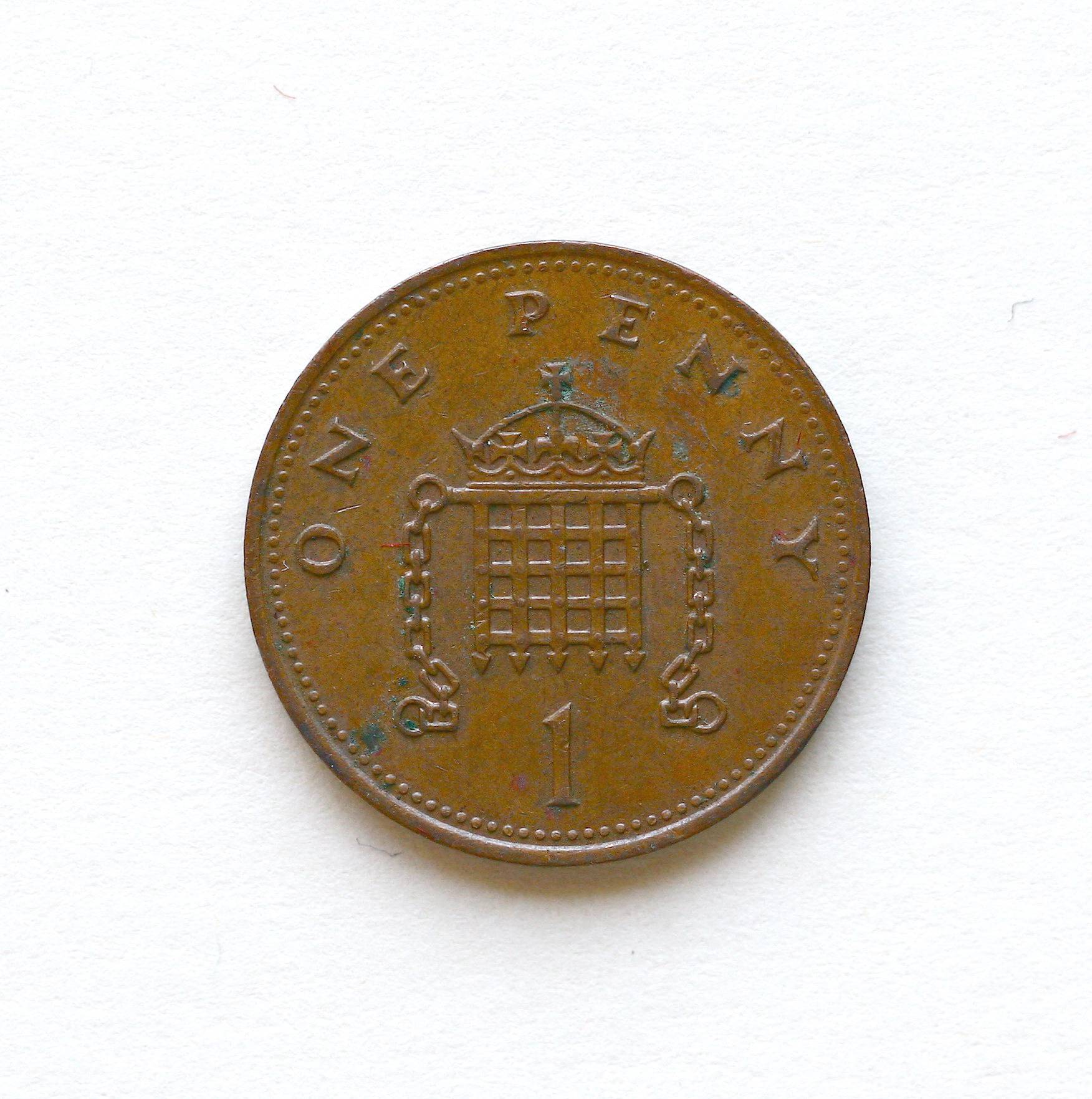 (UK37) Anglija. 1 One Penny. 1986 m. Elizabeth II. | 20436972