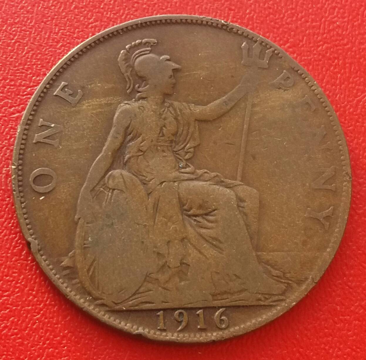 D.Britanija One penny 1916 m | 23173033
