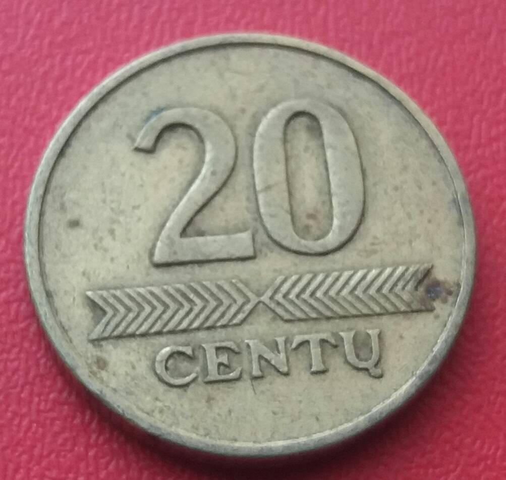 Lietuva 20 centu 1997 m | 25088881