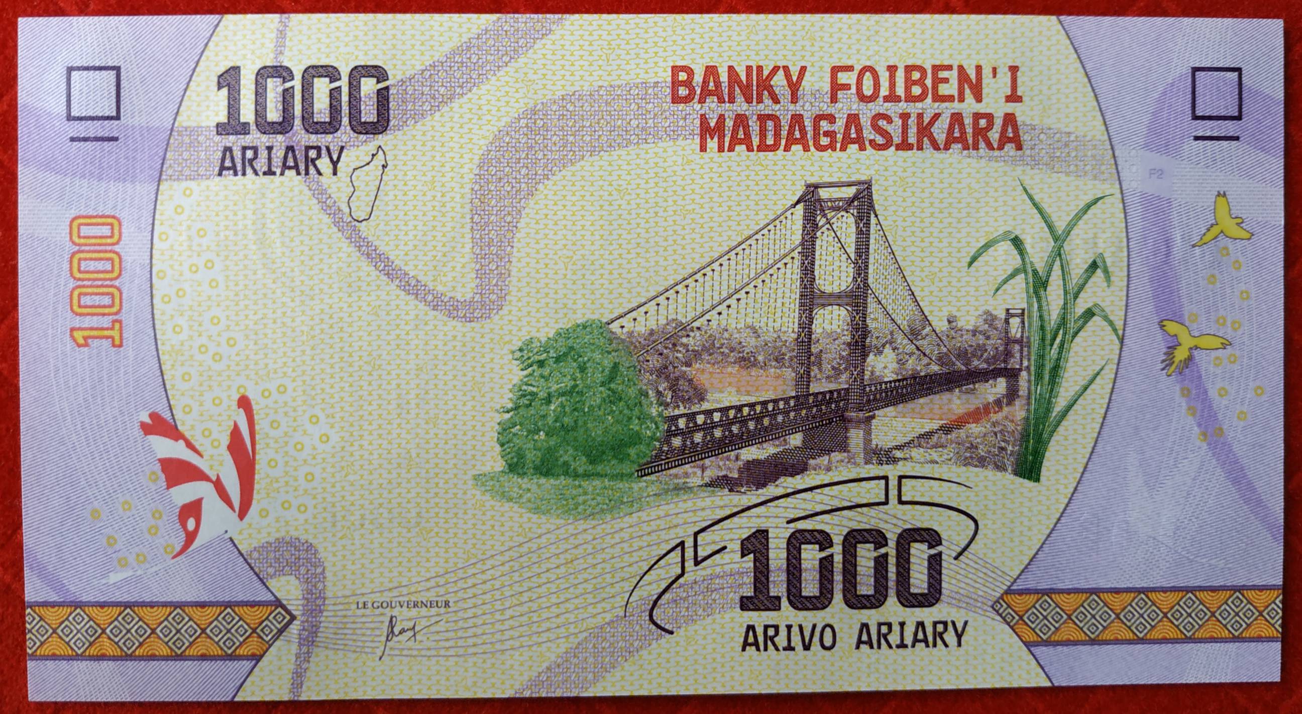 MADAGASCAR 1000 Ariary 2017m. UNC | 22717209