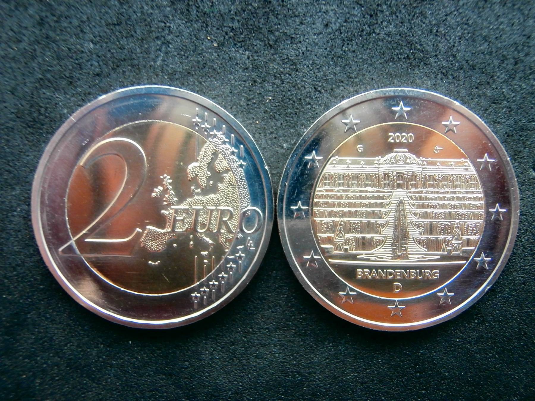 Vokietija 2 Eurai 2020 "Brandenburgas" UNC | 24523781