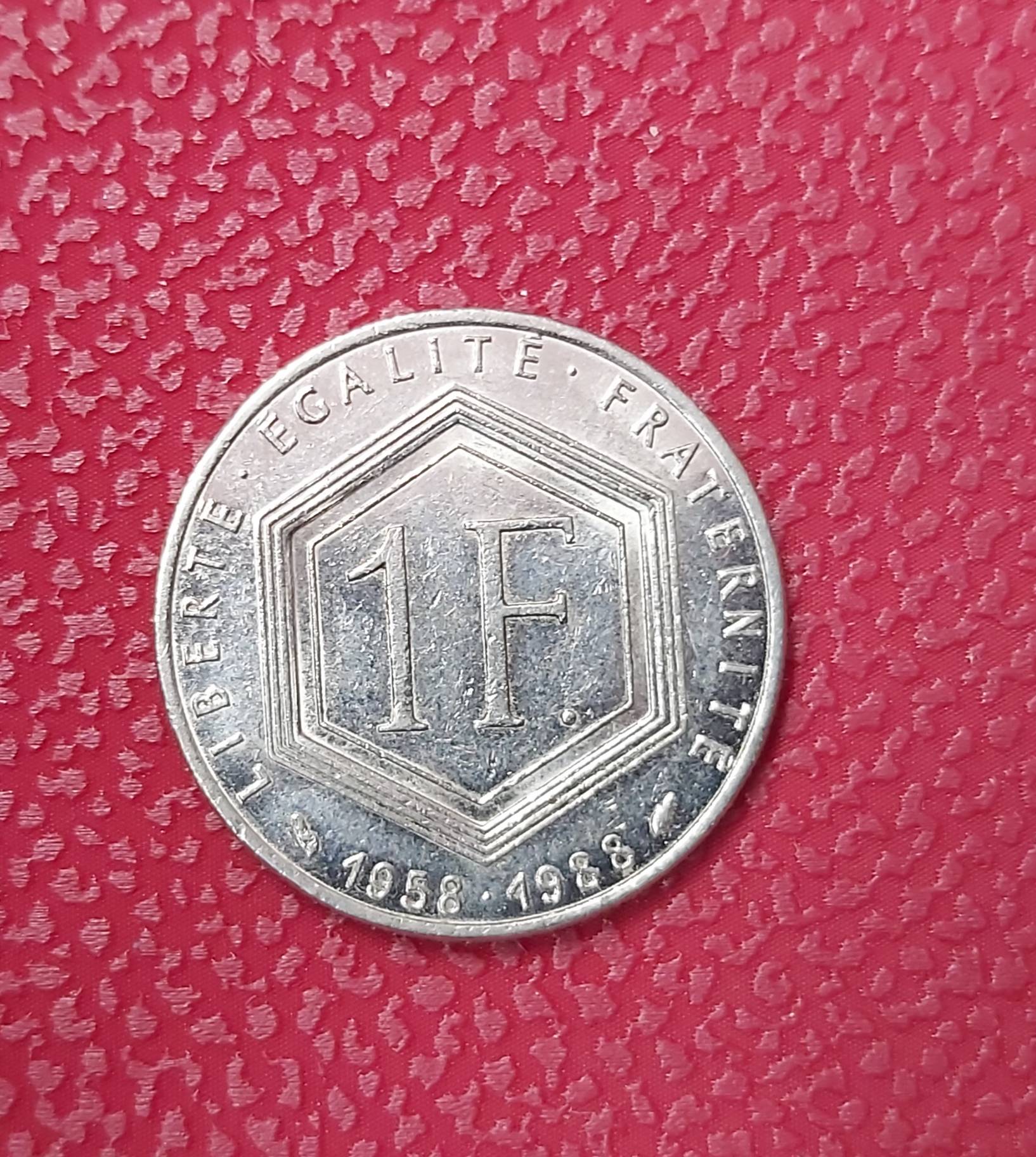 1 frankas 1988 Prancuzija | 24614520