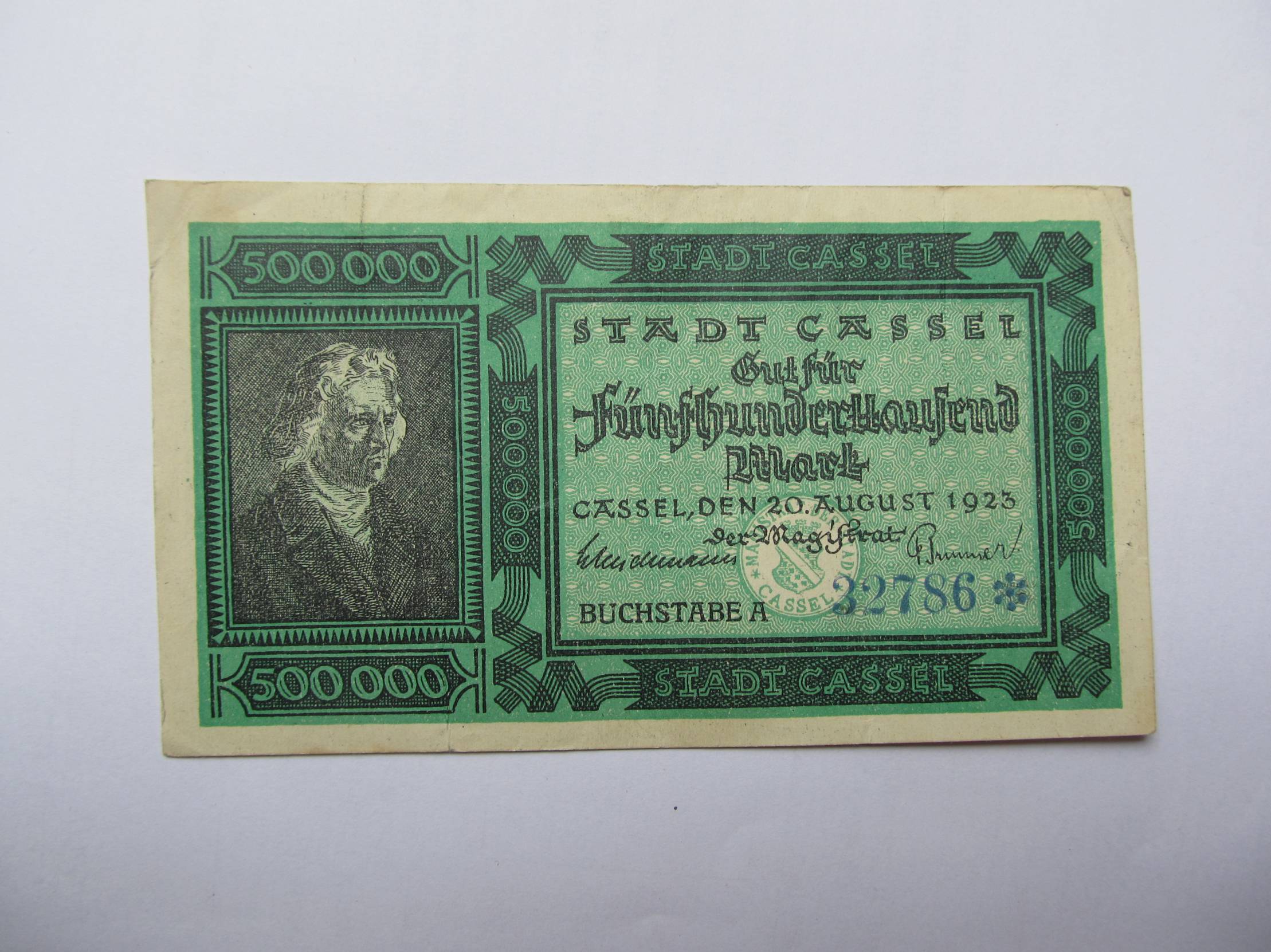 500.000 mark , Cassel Vokietija , 1923 | 24324325