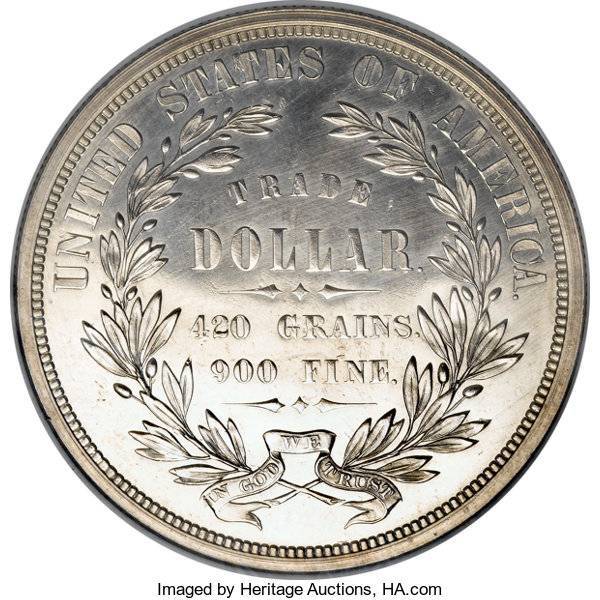 1872 United States of America Silver Trade Dollar | 24431706