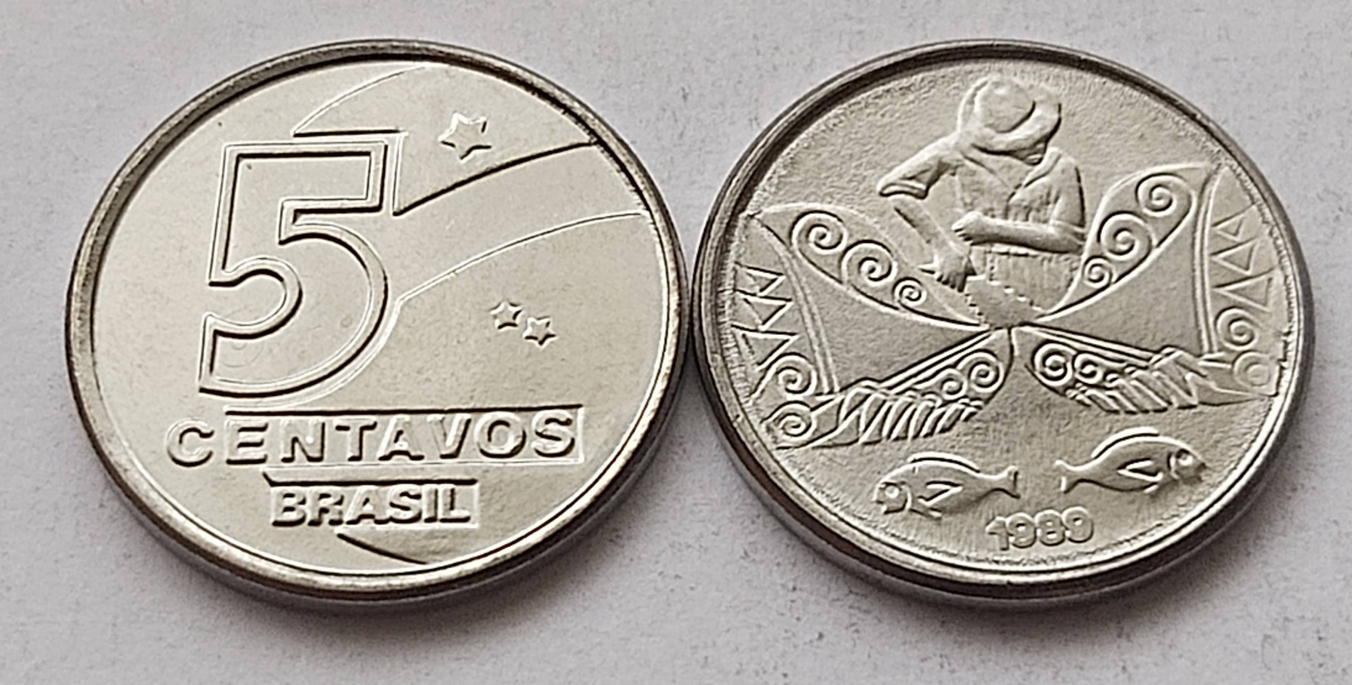 Brazilija 5 centavos 1989 | 24432181