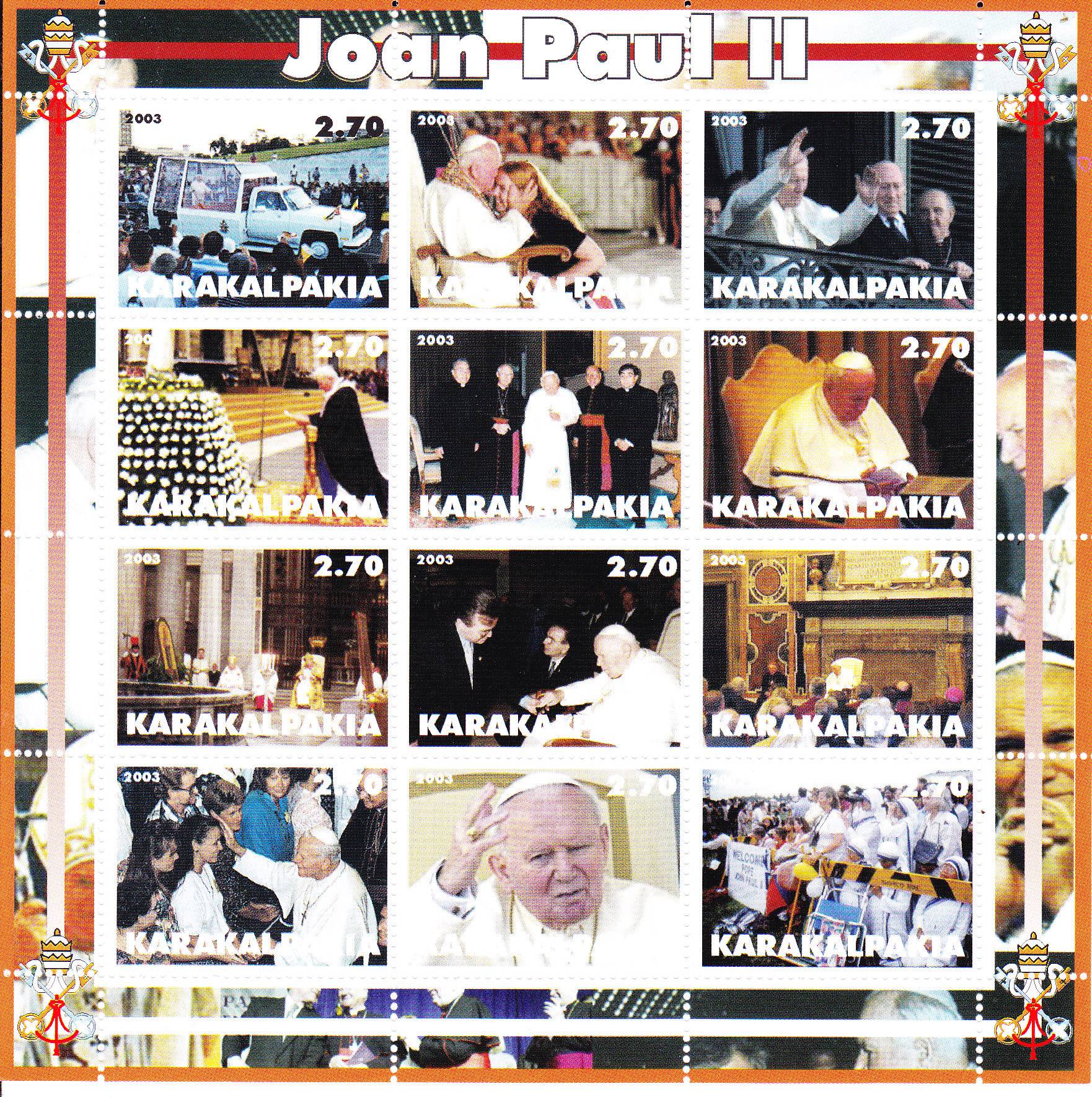 KARAKALPAKIA 2003 Joan Paul II.lapelis 2* | 24525288