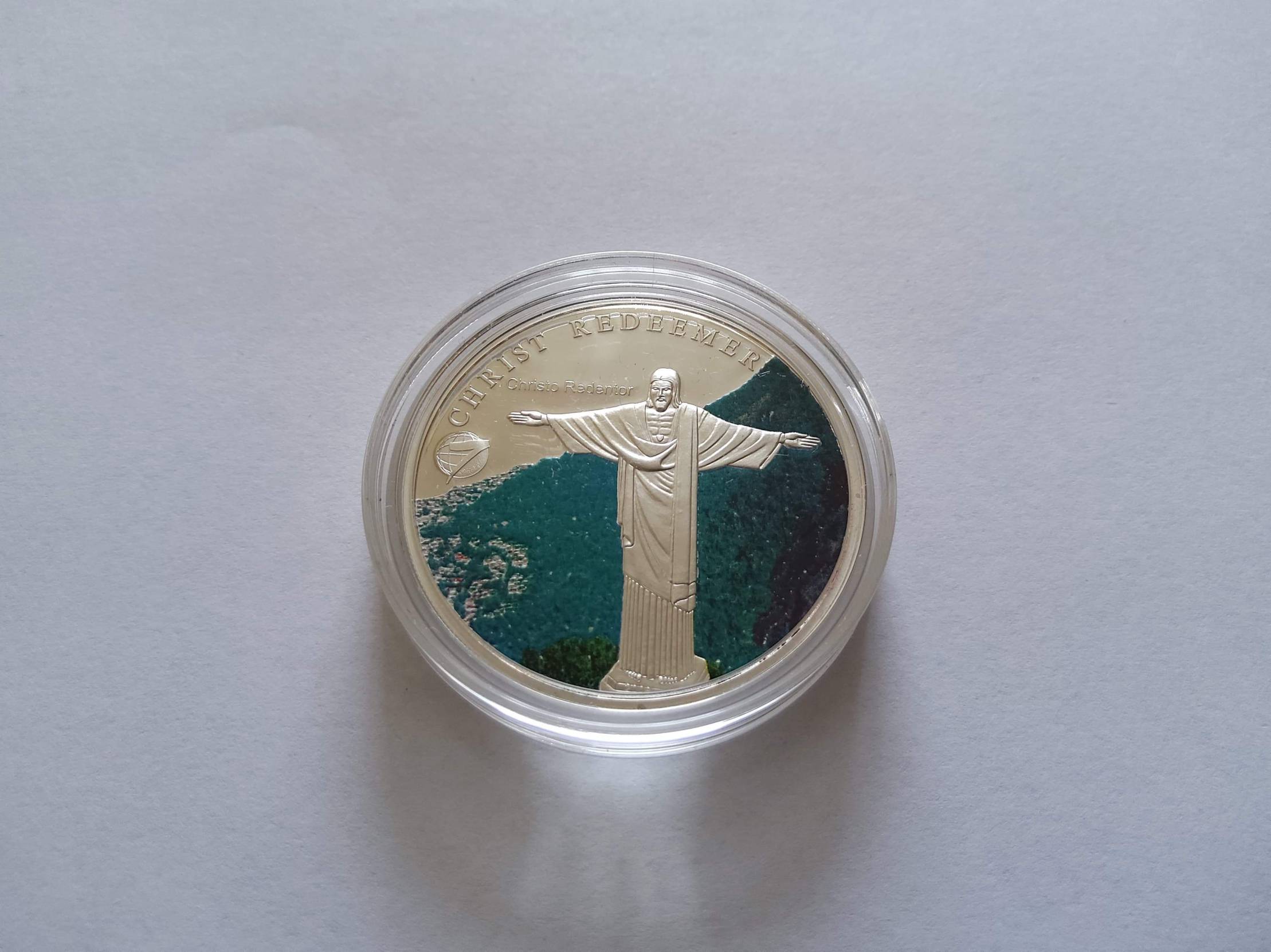 Mongolija 100 Togrog PROOF Jėzaus Kristaus statula | 25913742