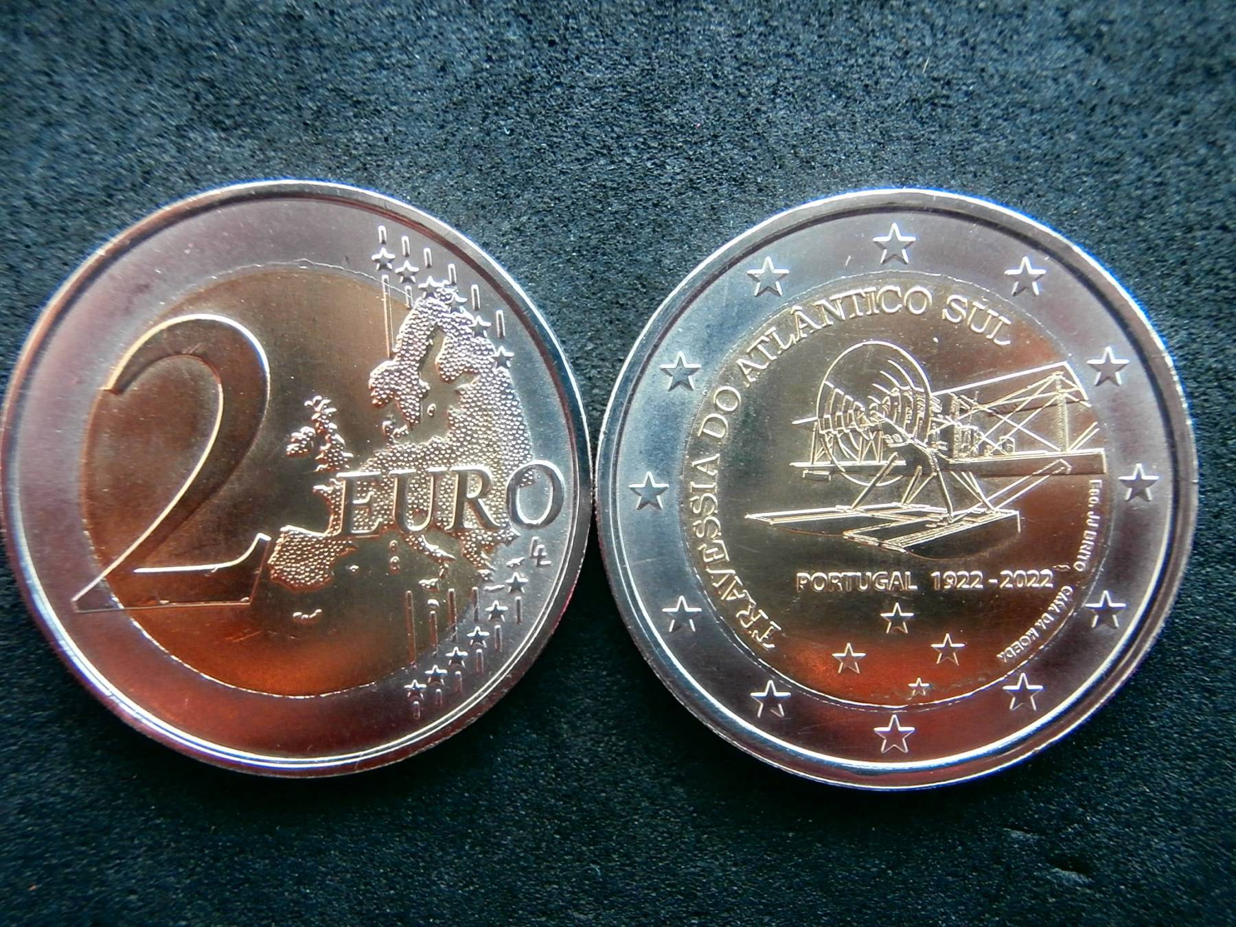 Portugalija 2 Eurai 2022 "Transatlantinis skrydis" | 31445486